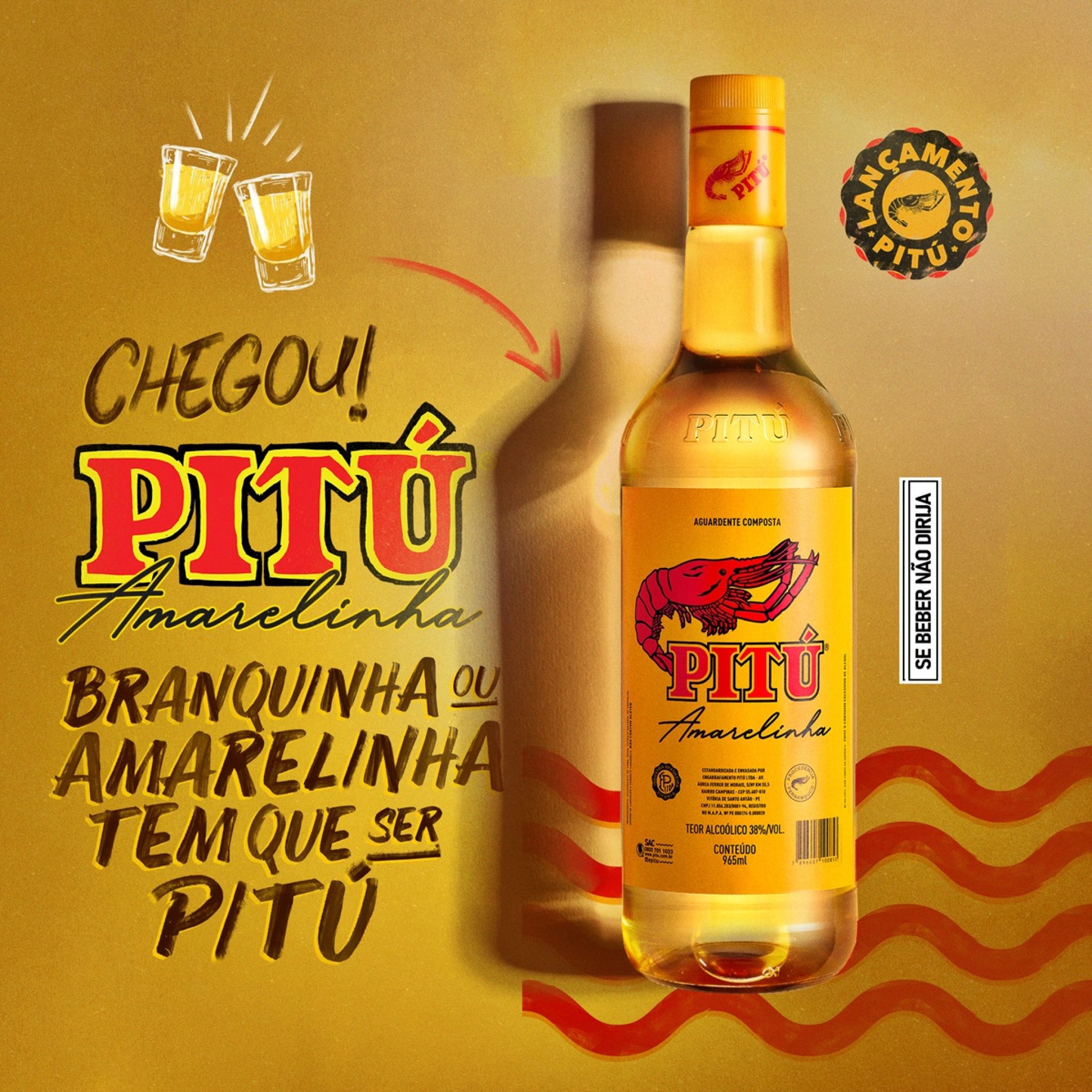 Pitú lança nova cachaça no mercado: a Pitú Amarelinha